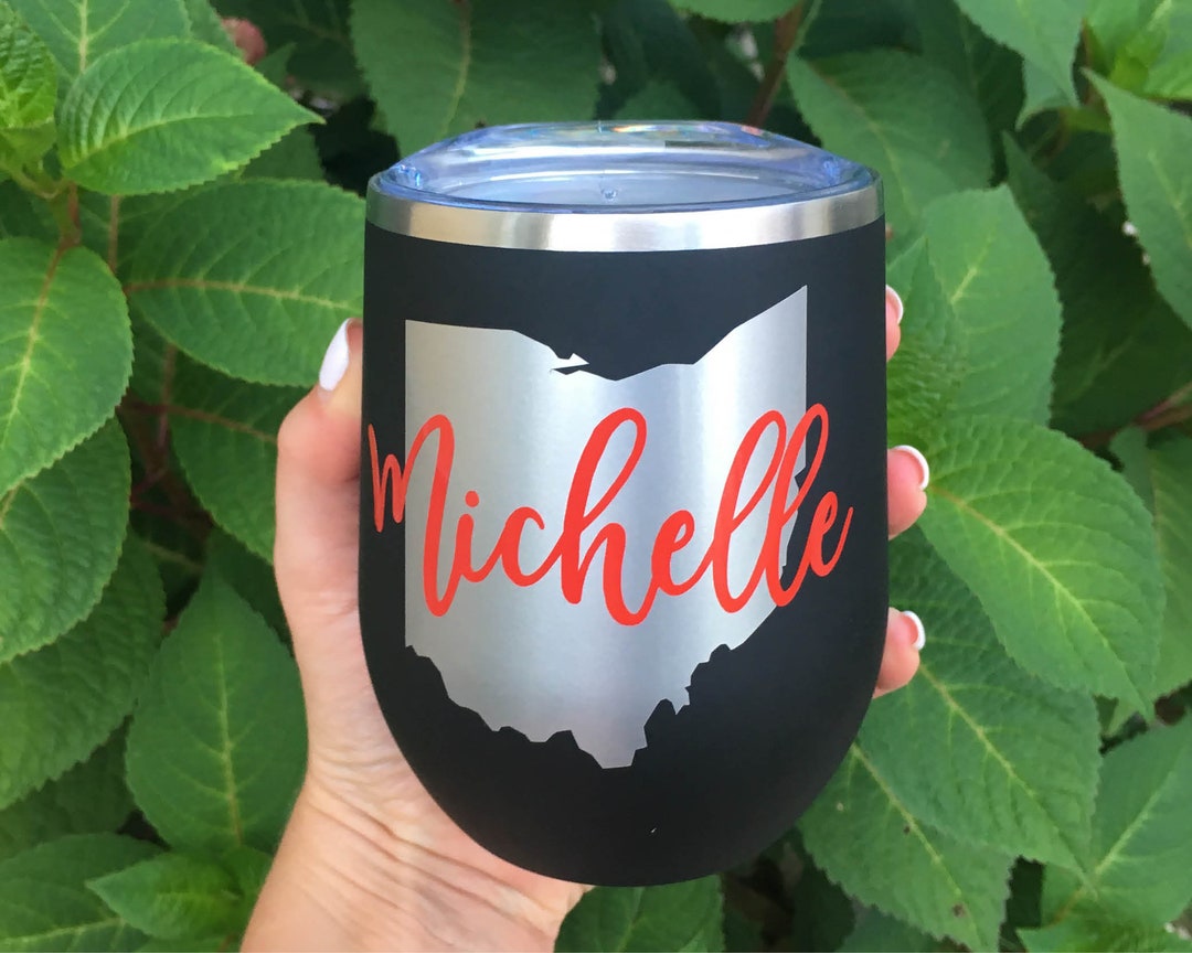 Ohio State Stainless Steel Wine Cup OSU Buckeyes Steel - Etsy