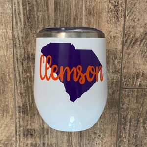 Personalized Clemson Tigers Tumbler Clemson Football Tailgate Cup ...