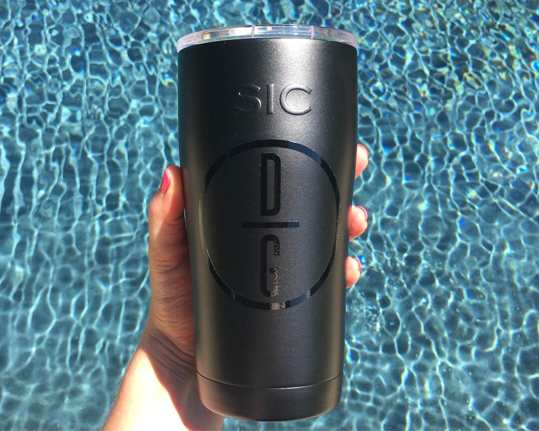 Custom SIC Tumbler 20oz Monogrammed Cups for Men Stainless Steel Cup ...