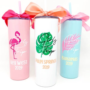 Personalized Girls Trip Cups Customizable Girls Weekend Tumbler Party ...
