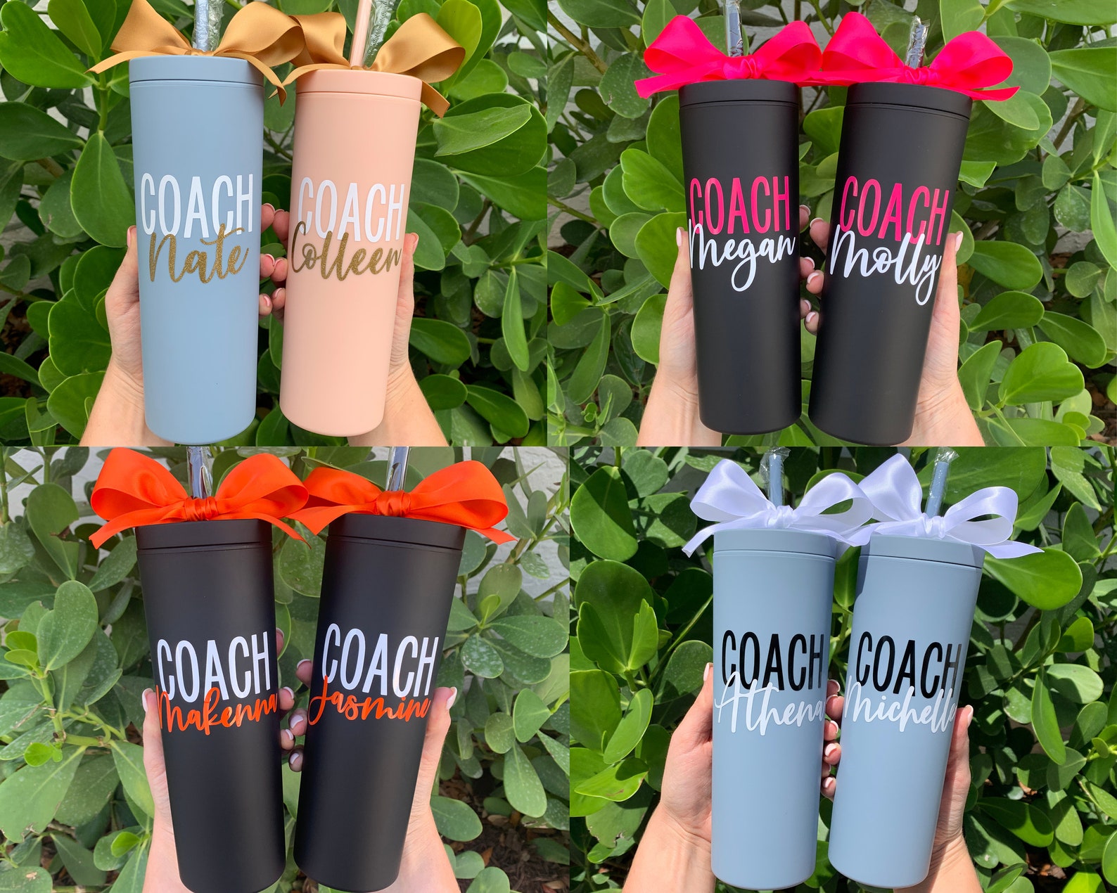 Personalized Coach Tumbler Customized Coach Cup Gift Idea | Etsy