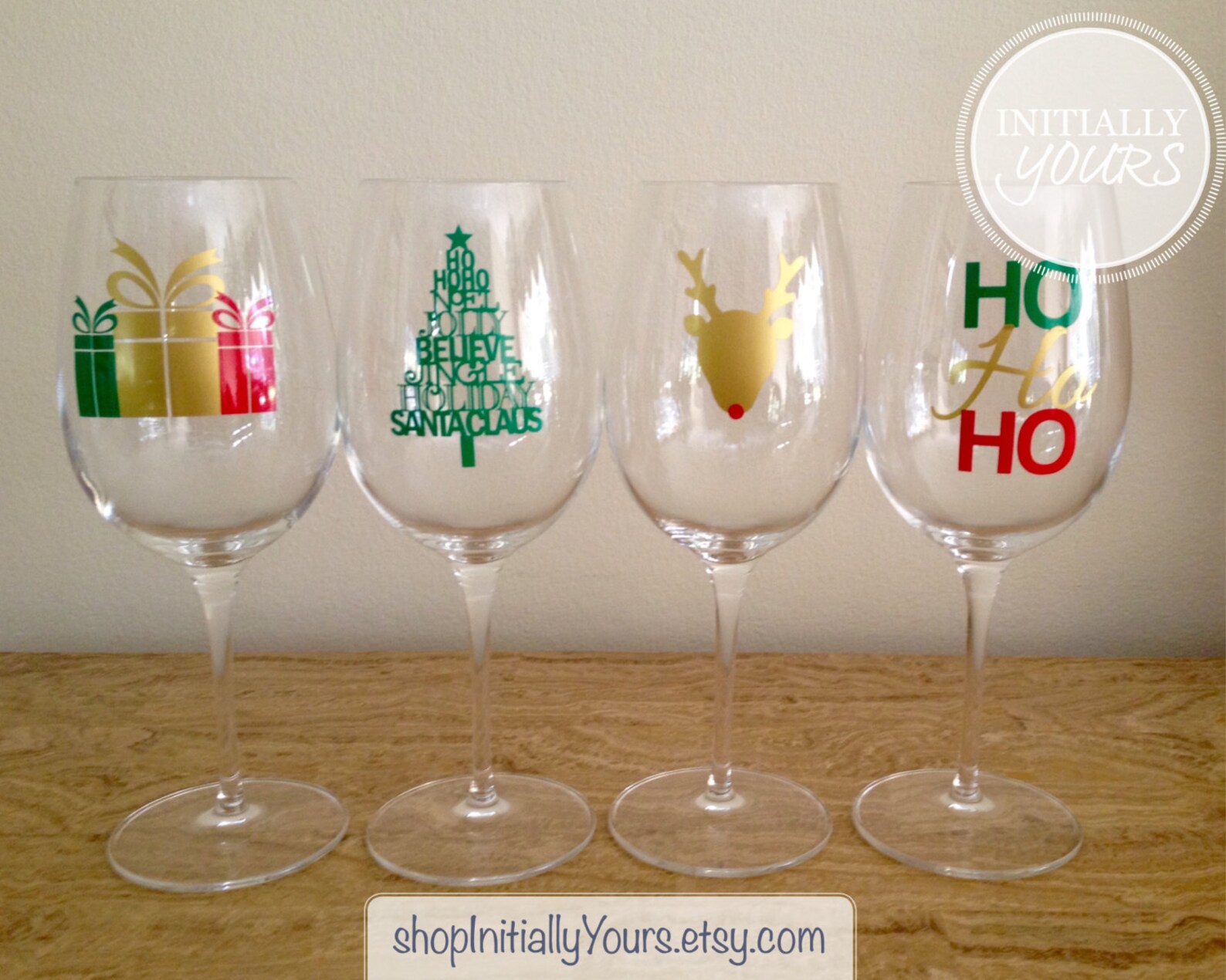 Christmas Wine Glasses Holiday Wine Glass With Stem Wine Lover - Etsy