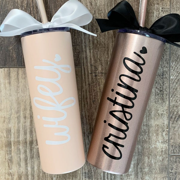 Tumbler Monogram - Etsy