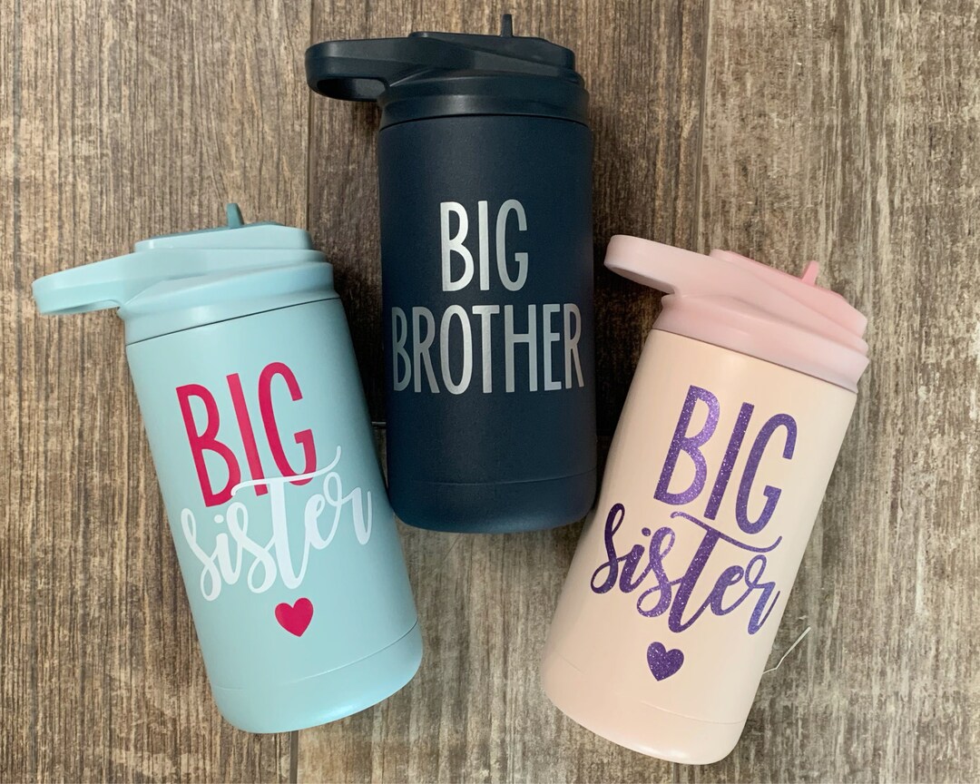 Big Sister Water Bottle Gift From Baby Personalized Stainless Steel ...