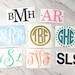 Personalized Monogram Vinyl Decal, DIY Vinyl Stickers, Initials Tumbler ...