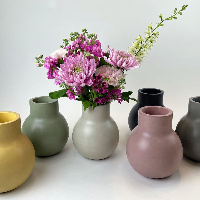 Concrete Vase - Etsy
