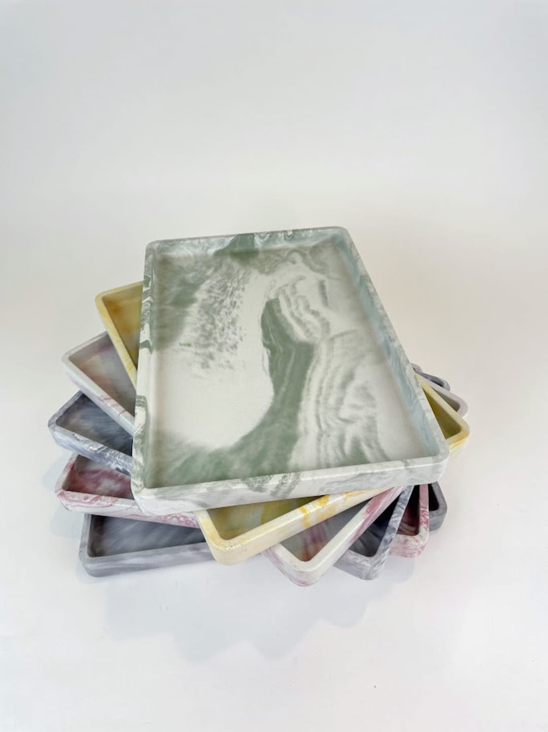 Modern Concrete Valet Tray – Minimalist Catchall for Keys, Wallet ...