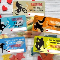Snowboard Valentines for Boys Snowboarding Valentine's Day Printables ...