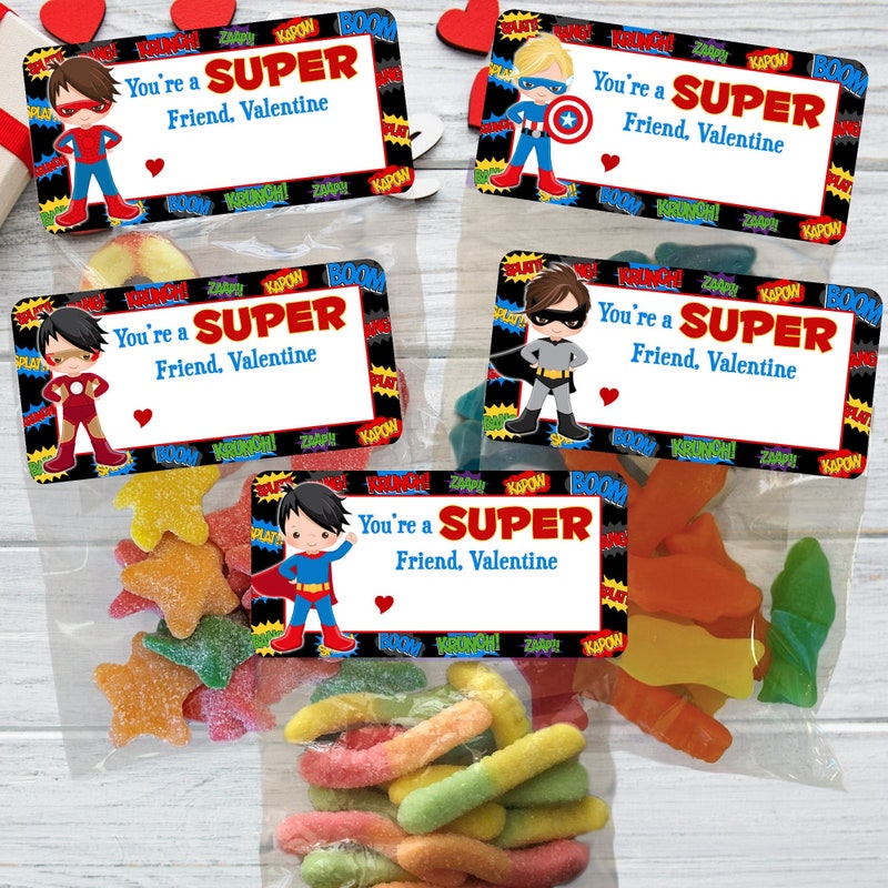 Superhero Valentine - Etsy