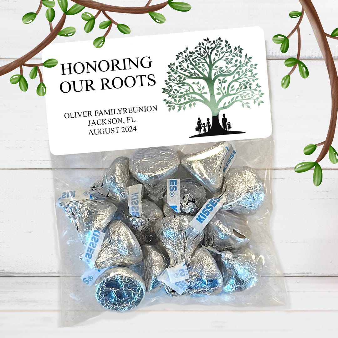 Family Reunion Stickers and Bags, Family Reunion Favors, Family ...