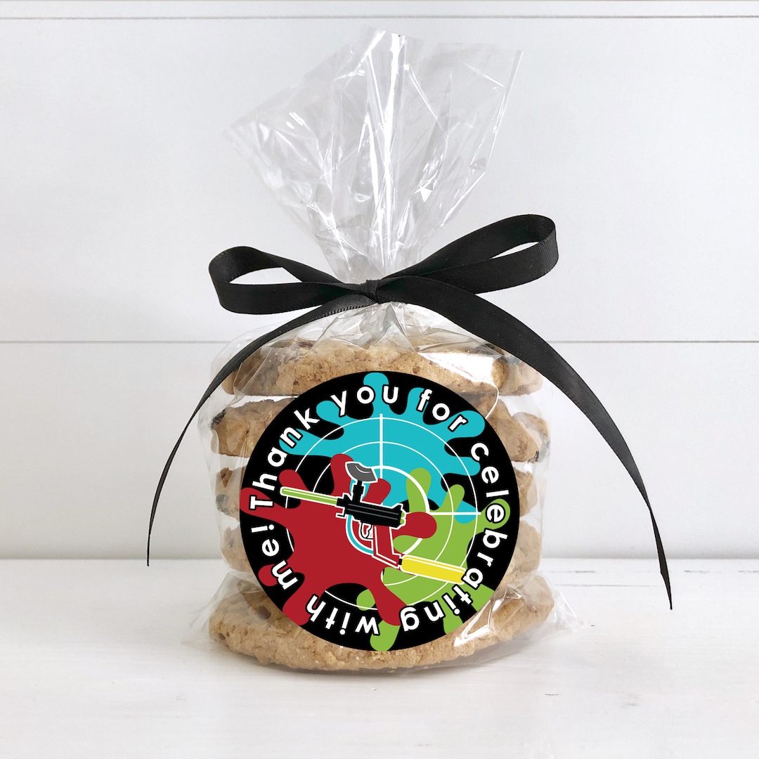 Paintball Party Stickers, Paintball Party Favors, Paintball Party ...