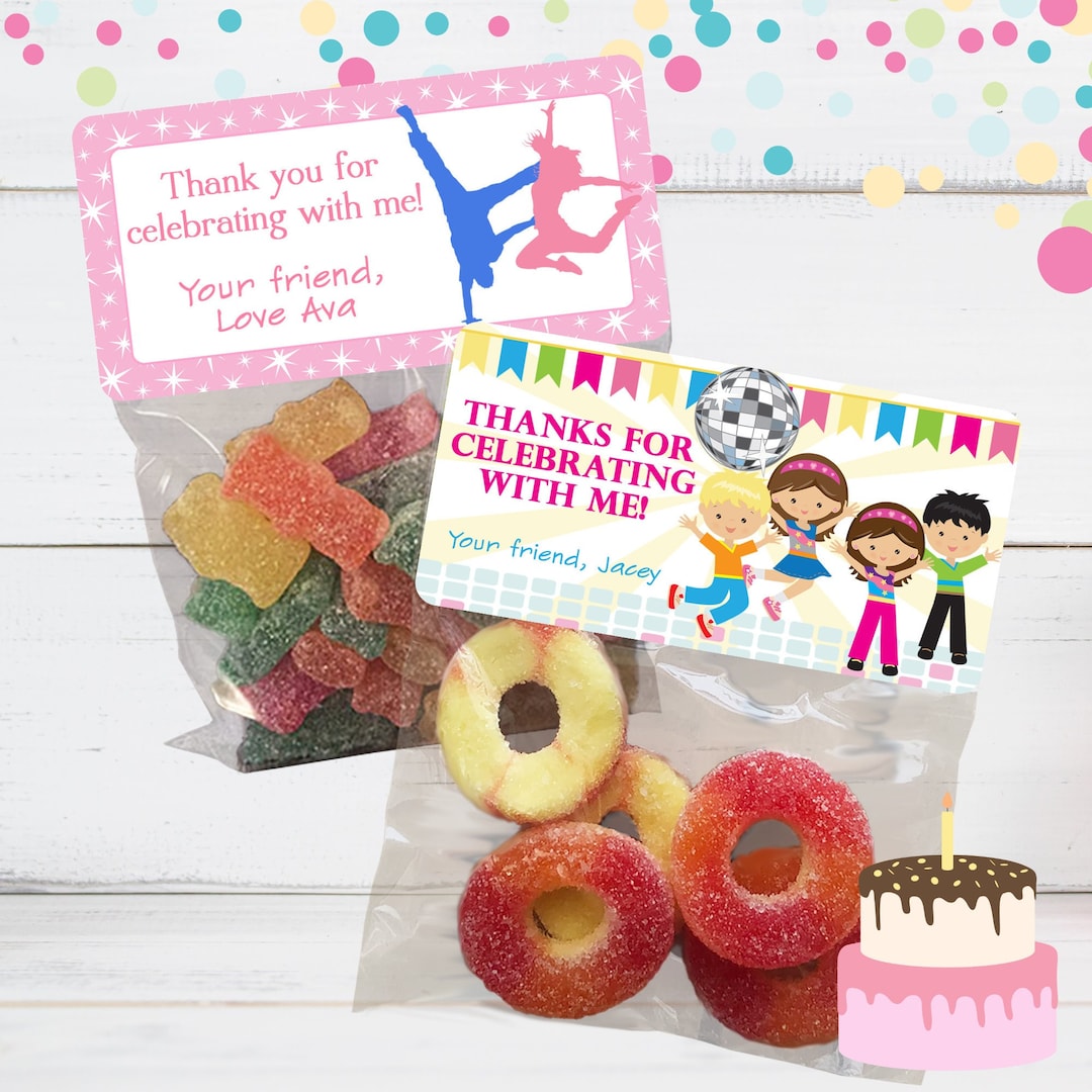Hop Hop Dance Favors, Dance Birthday Stickers, Dance Party Favors ...