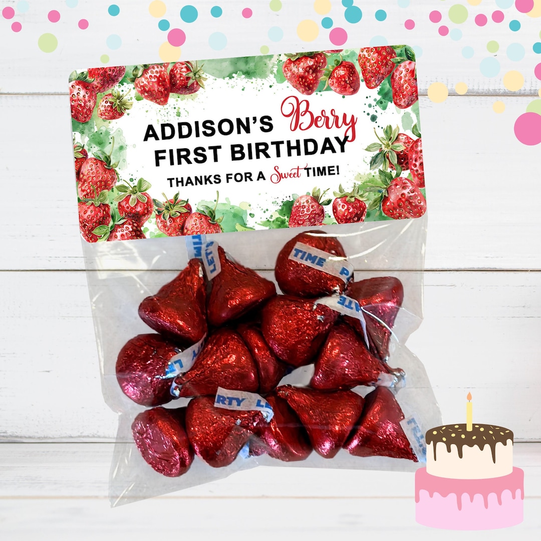 Berry Sweet Birthday Party, Strawberry Birthday Favors, Berry First ...