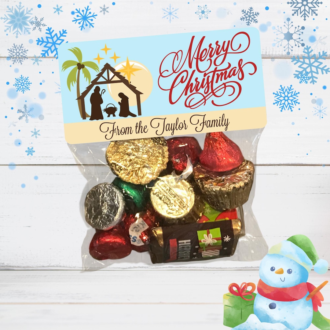 Holy Family Nativity Party Favor Treat Bags, Church Parties, Religious ...
