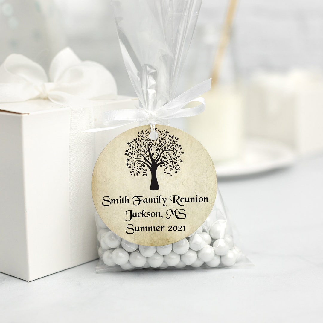 Personalized Family Reunion Stickers: DIY Party Favors (digital ...