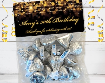 Rose Gold Metallic Sparkle Glitter Luxury Any Age Occasion PRINTED ...