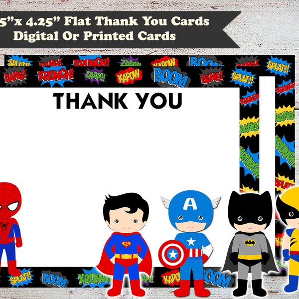 Superhero Thank You - Etsy