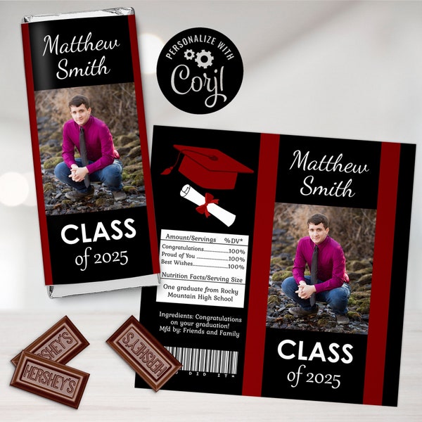 Graduation Candy Labels - Etsy