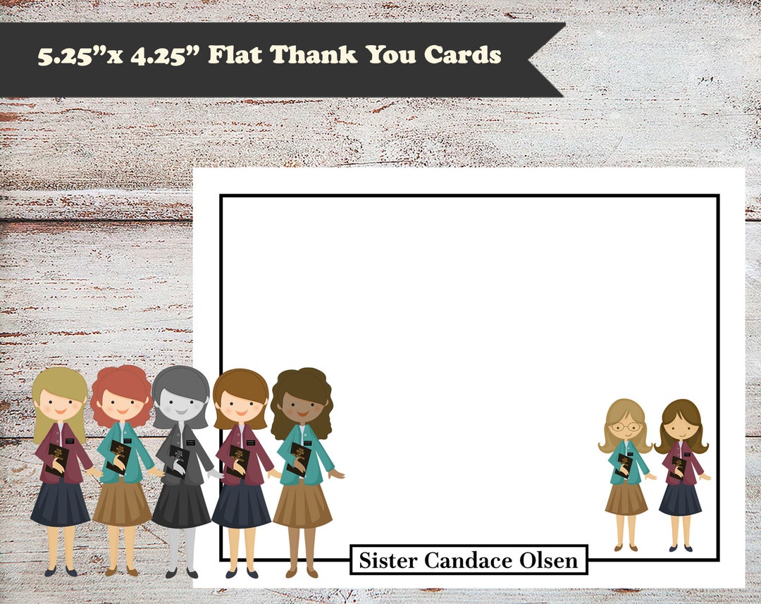Editable Missionary Note Cards, Missionary Thank You Cards, LDS ...