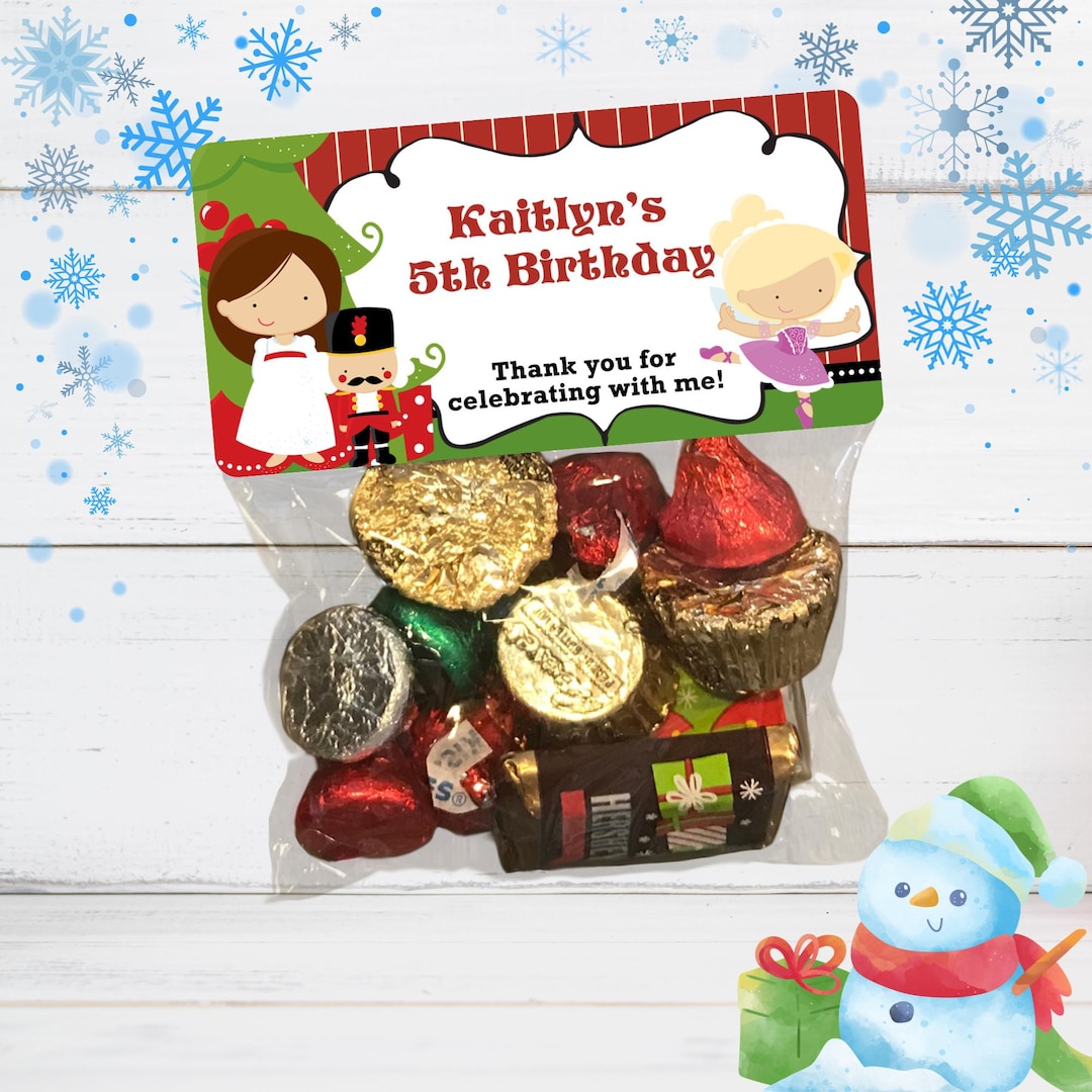 Nutcracker Party Favor Treat Bags, Ballet, Christmas or Holiday Parties ...