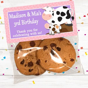 Cow Party Favors, Farming Party Favors, Cows Favor Treat Bags, Favor ...