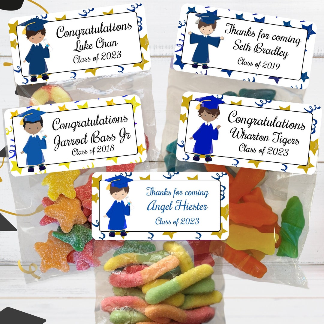 Graduation Stickers and Bags, Graduation Favors, Graduation Party ...