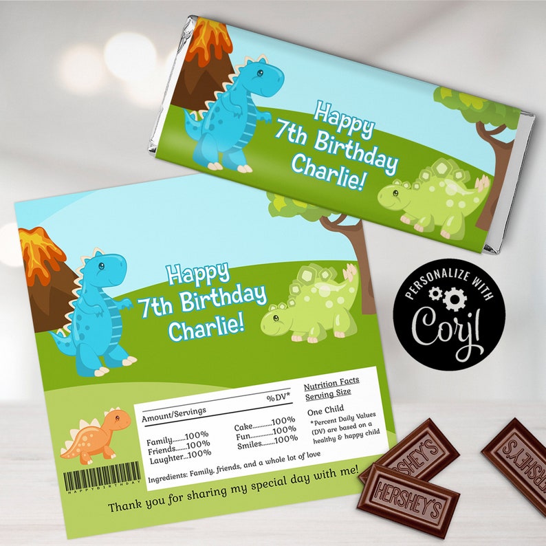 Dinosaur Birthday Party Invitations: Editable Digital File - Etsy