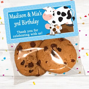 Cow Party Favors, Farming Party Favors, Cows Favor Treat Bags, Favor ...