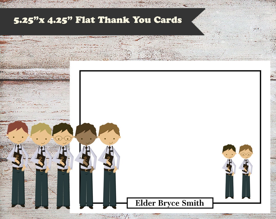 Editable Missionary Thank You Cards: LDS Gift (digital Download) - Etsy