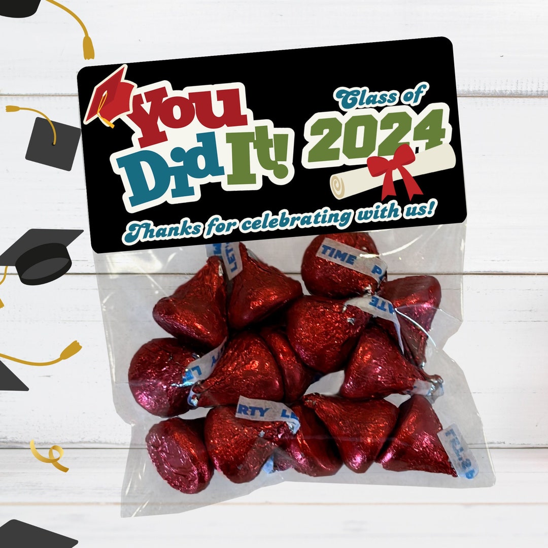 Graduation Treat Bags, Graduation Stickers and Bags, High School ...