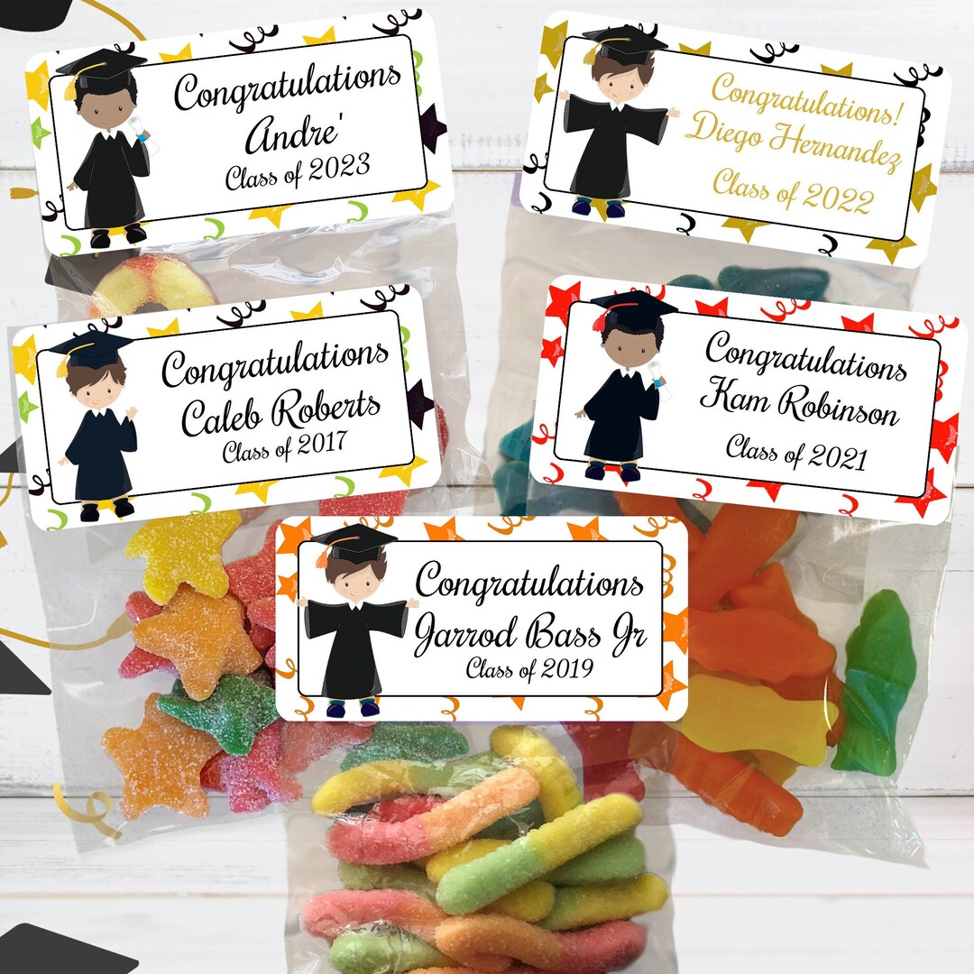 Graduation Stickers and Bags, Graduation Favors, Graduation Party ...