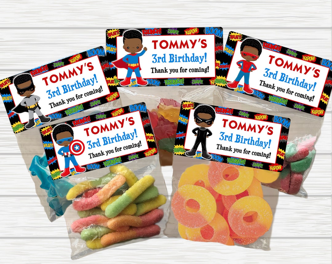 Superhero Treat Bags, Spider Man Treat Bags, Super Man Treat Bags, Bat ...