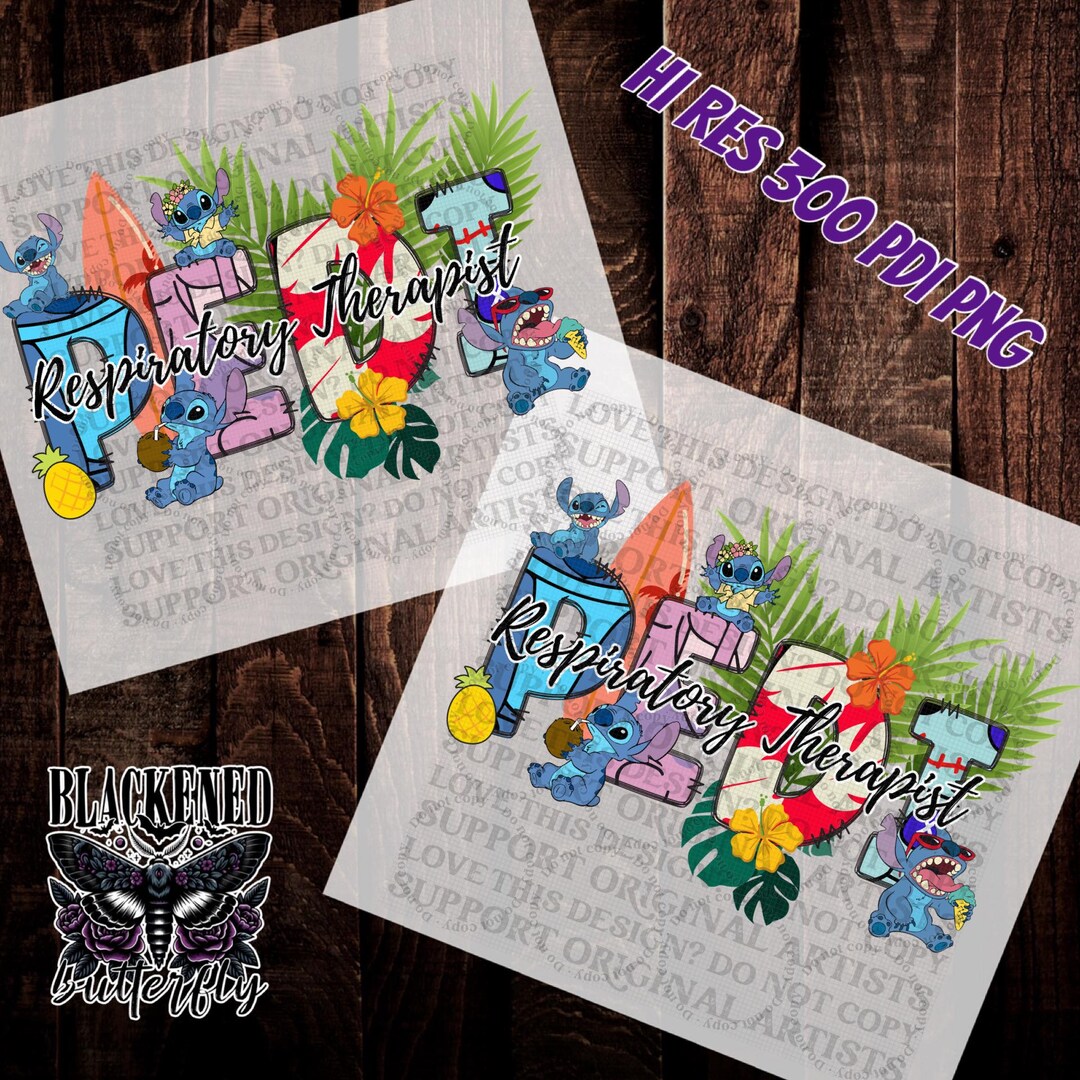 Stitch PEDI Respiratory Therapist Png - Etsy