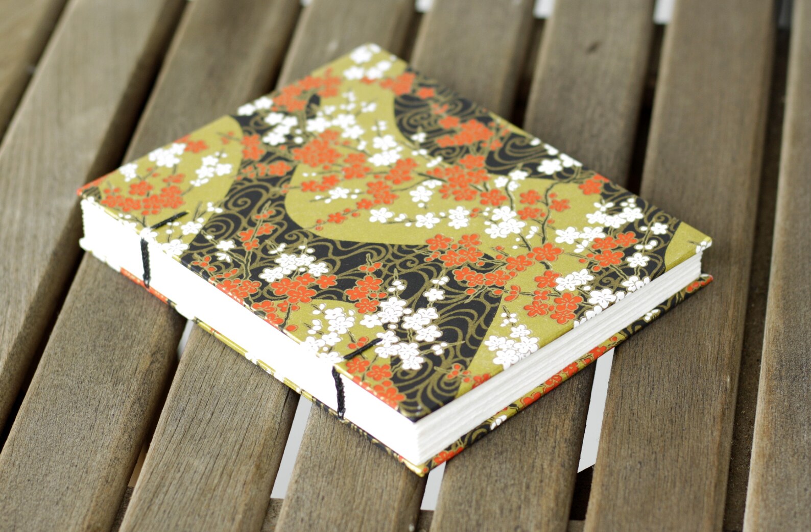 Small Asian Notebook Handmade Japanese Washi Journal Gold - Etsy