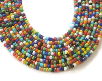 Seed bead necklace | Etsy