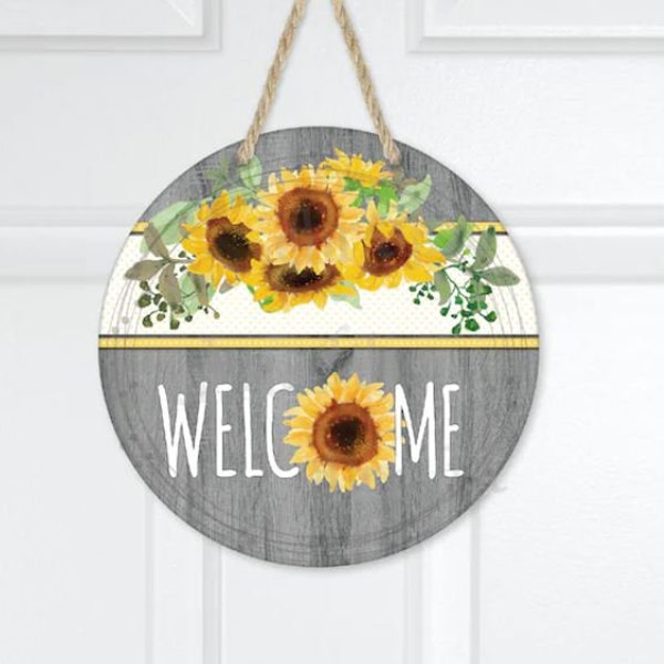 Sunflower Door Wreath - Etsy
