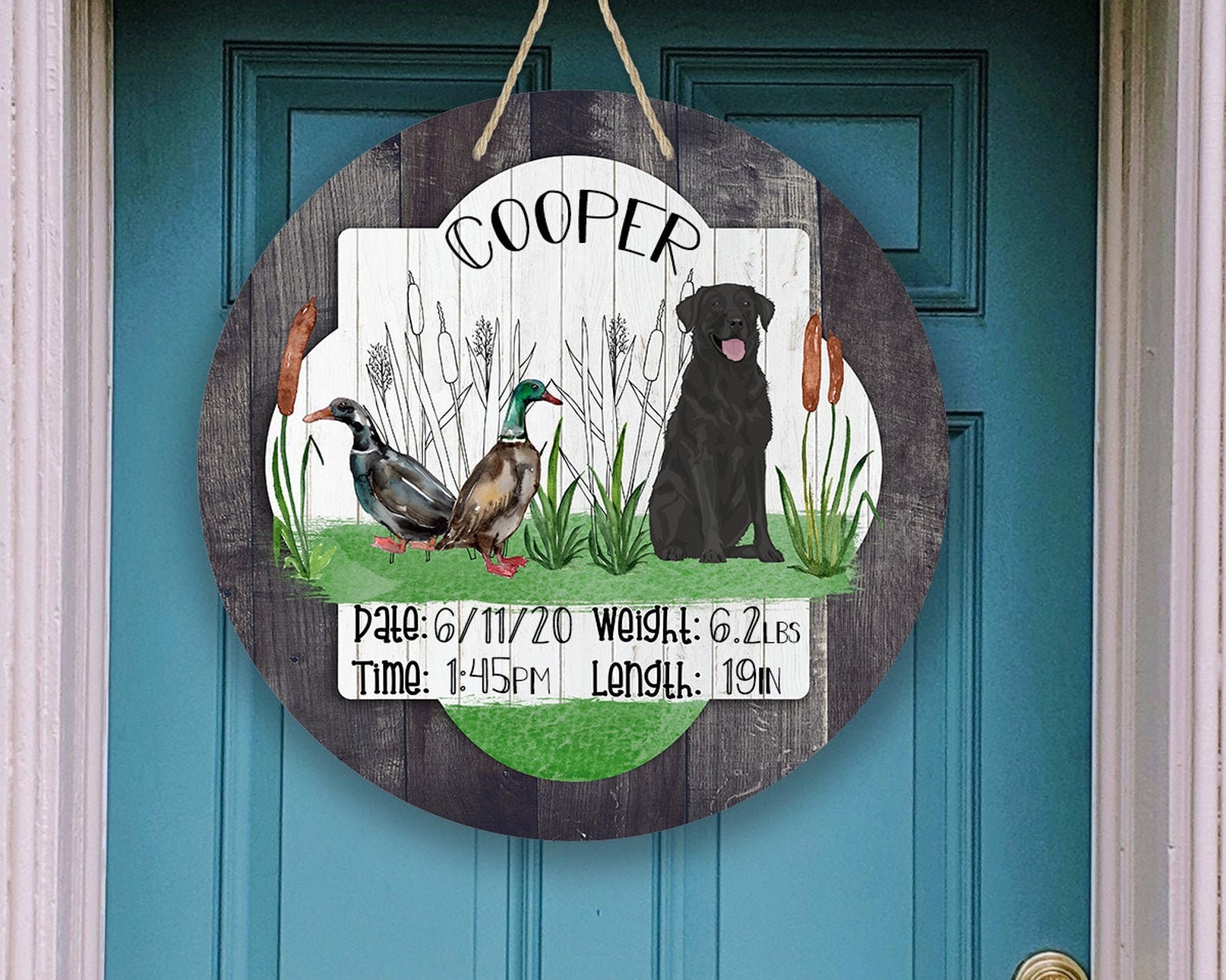 Duck Hunting Baby Birth Stat Sign Personalized Keepsake - Etsy