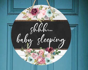 Quiet Sleeping Sign - Etsy