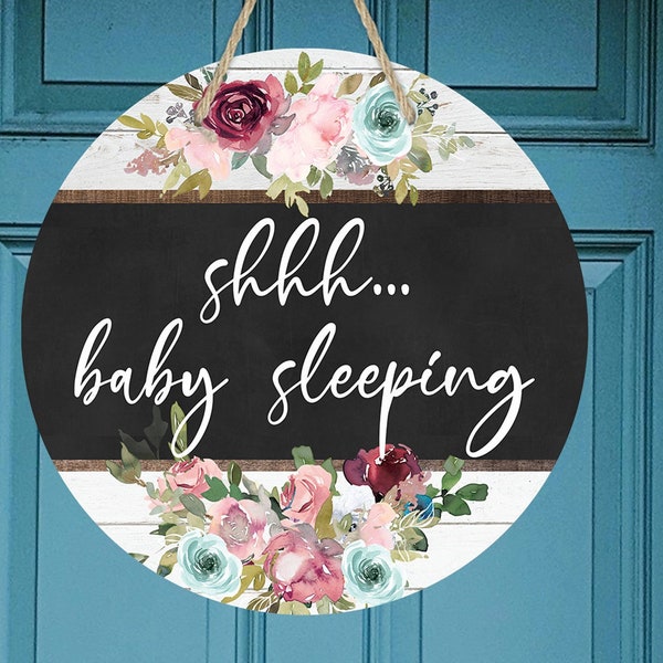 Baby Sleeping Sign - Etsy