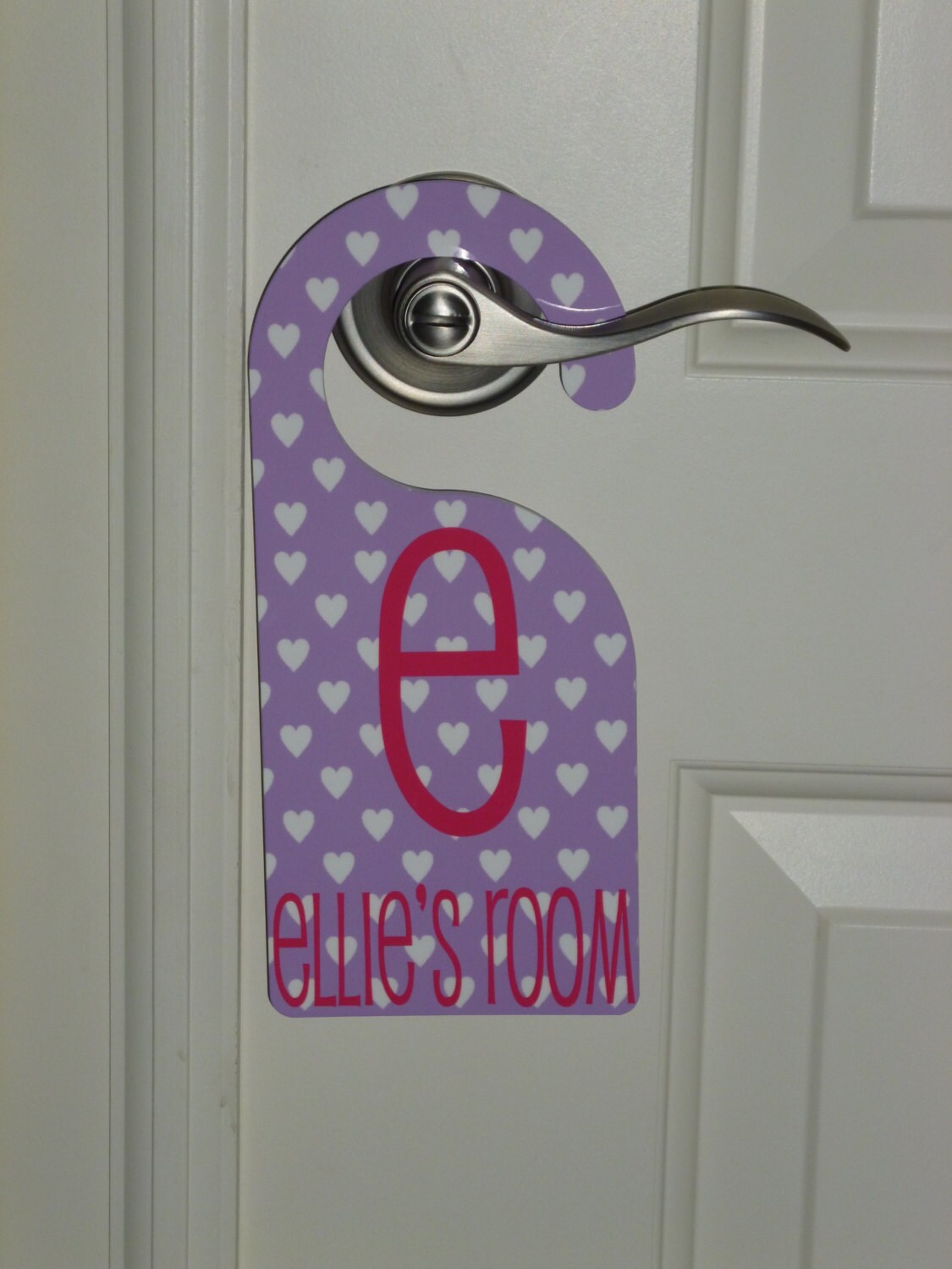Personalized polka dot door hanger Girls Room Play room | Etsy