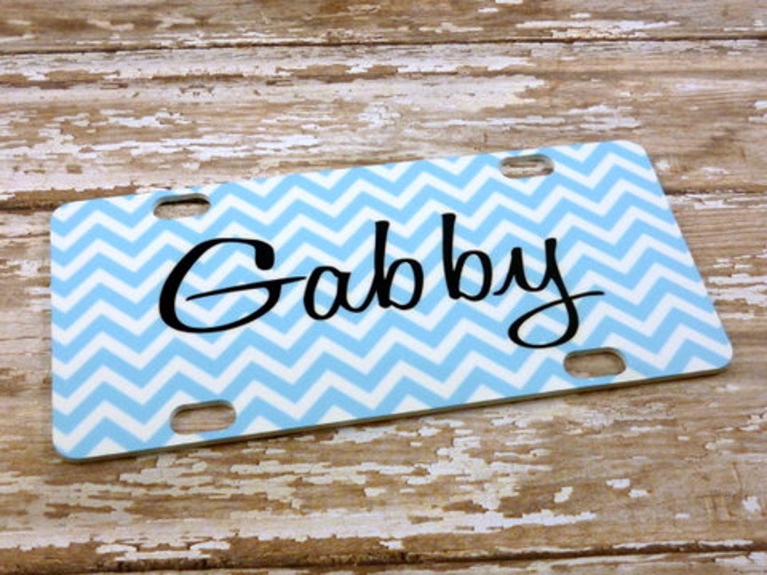 Personalized License Plate Kids Bicycle Toy Car Custom Name Mini Plate ...