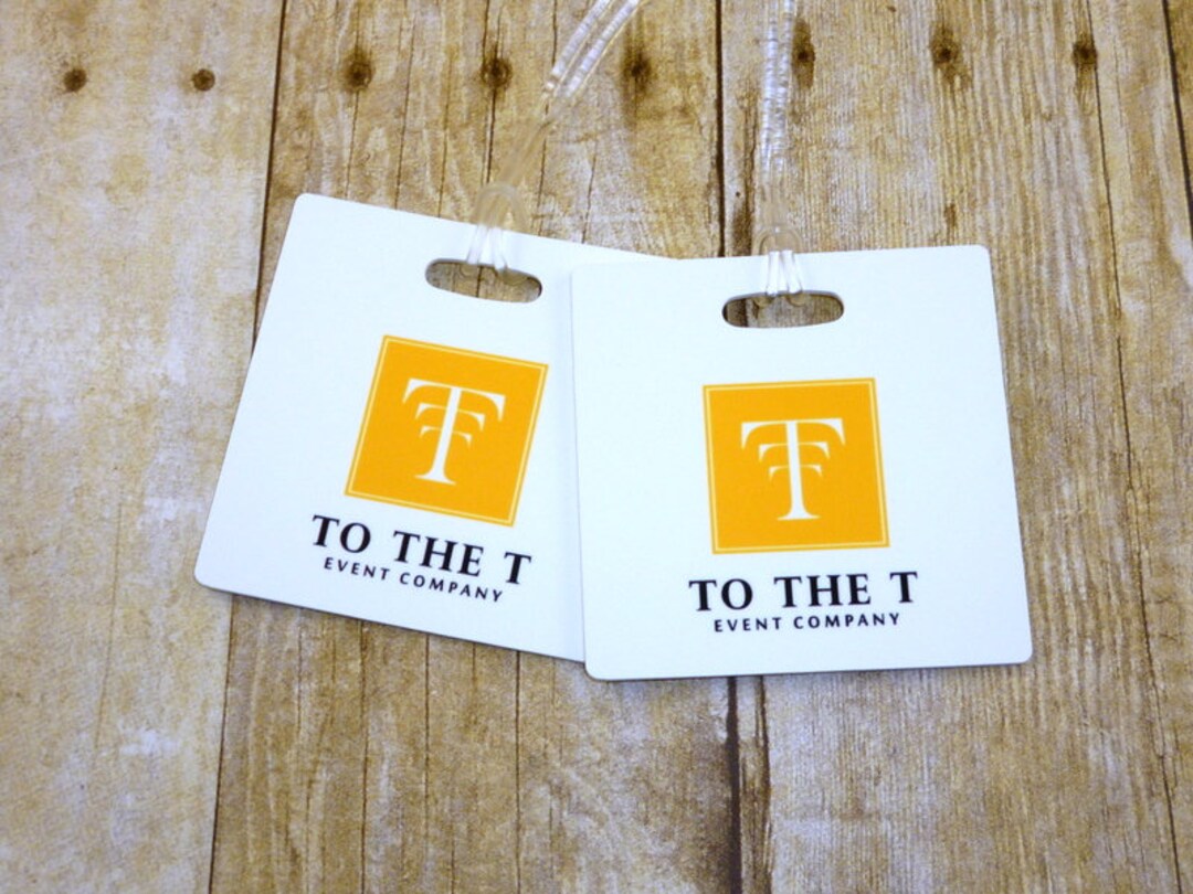 Personalized Business Logo Bag Tags- Set of 2 Branding Small Business ...