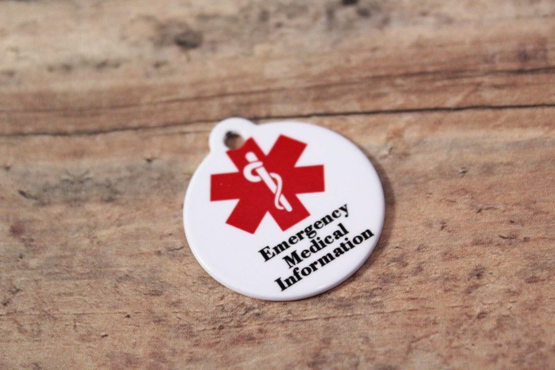 Emergency Medical Information Id- {double Sided} Allergy Tag- Child Id ...