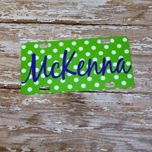 Personalized License Plate Kids Bicycle Toy Car Custom Name Mini Plate ...