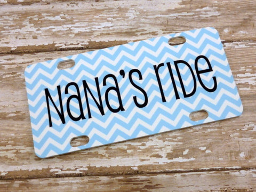 Personalized License Plate Kids Bicycle Toy Car | Custom Name Mini ...