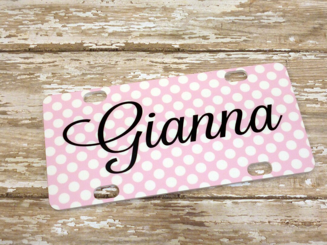 Personalized License Plate Kids Bicycle Toy Car Custom Name Mini Plate ...