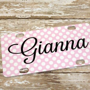 Personalized License Plate Kids Bicycle Toy Car Custom Name Mini Plate ...