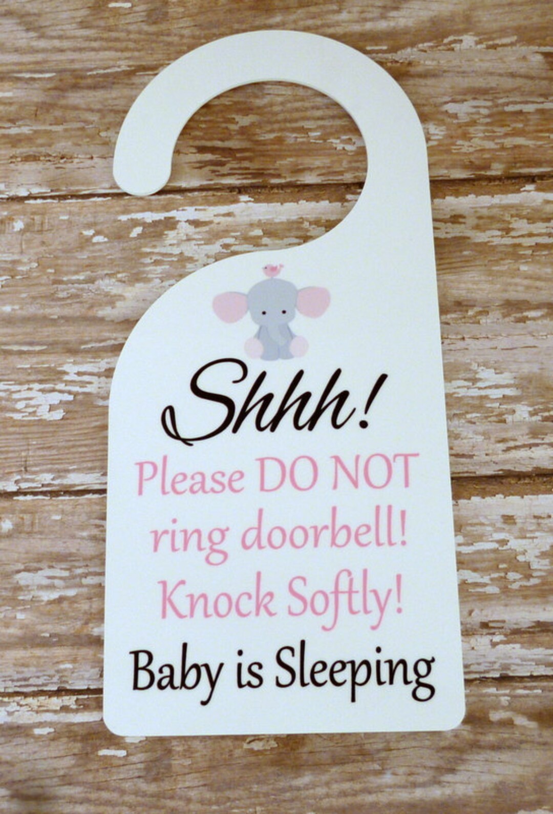 Shhhh Baby Sleeping Nursery Sign Baby Shower Birth New Mom Personalized ...
