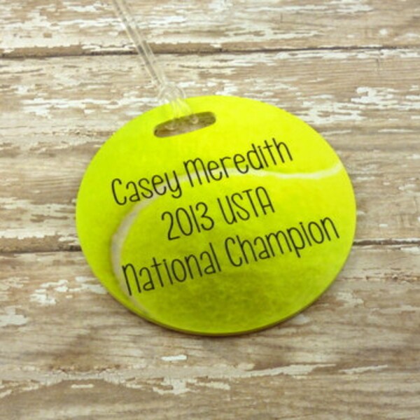 Tennis Bag Tag - Etsy