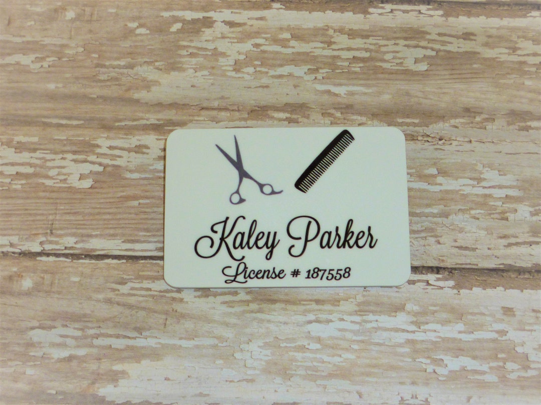 Hair Dresser Logo Badge Name Tag Office Name Badgevery - Etsy